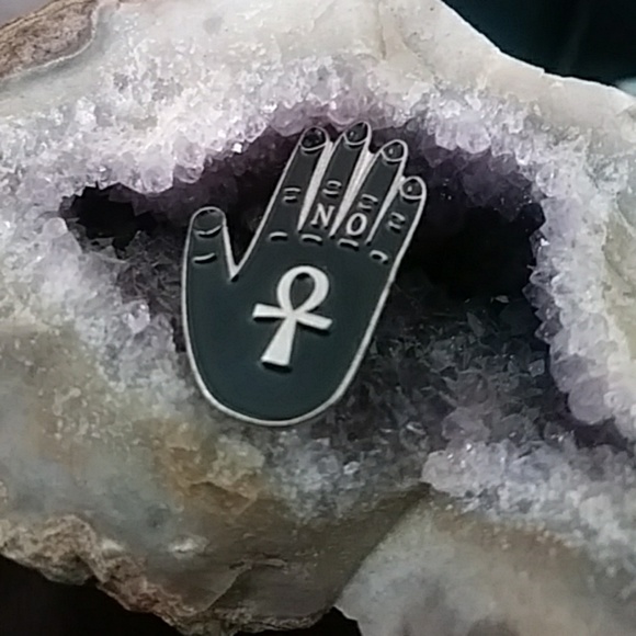 Accessories | Occult Palmistry Ankh Pin | Poshmark
